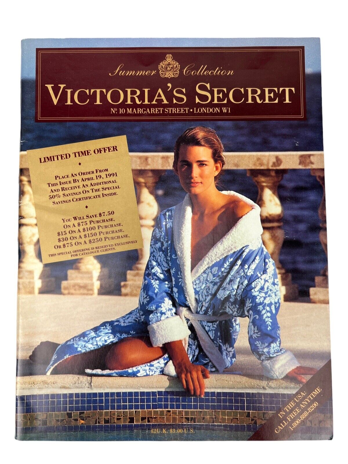 VINTAGE Victoria’s Secret SUMMER 1991 CATALOG London Margaret St. 90’s ...